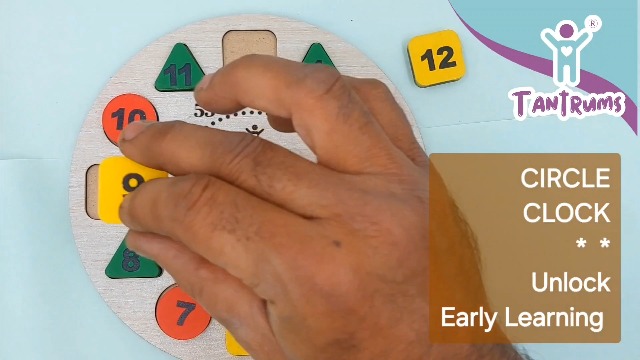 Watch Tantrums Wooden Circle Clock For Kids, Time Learning Toy on ...