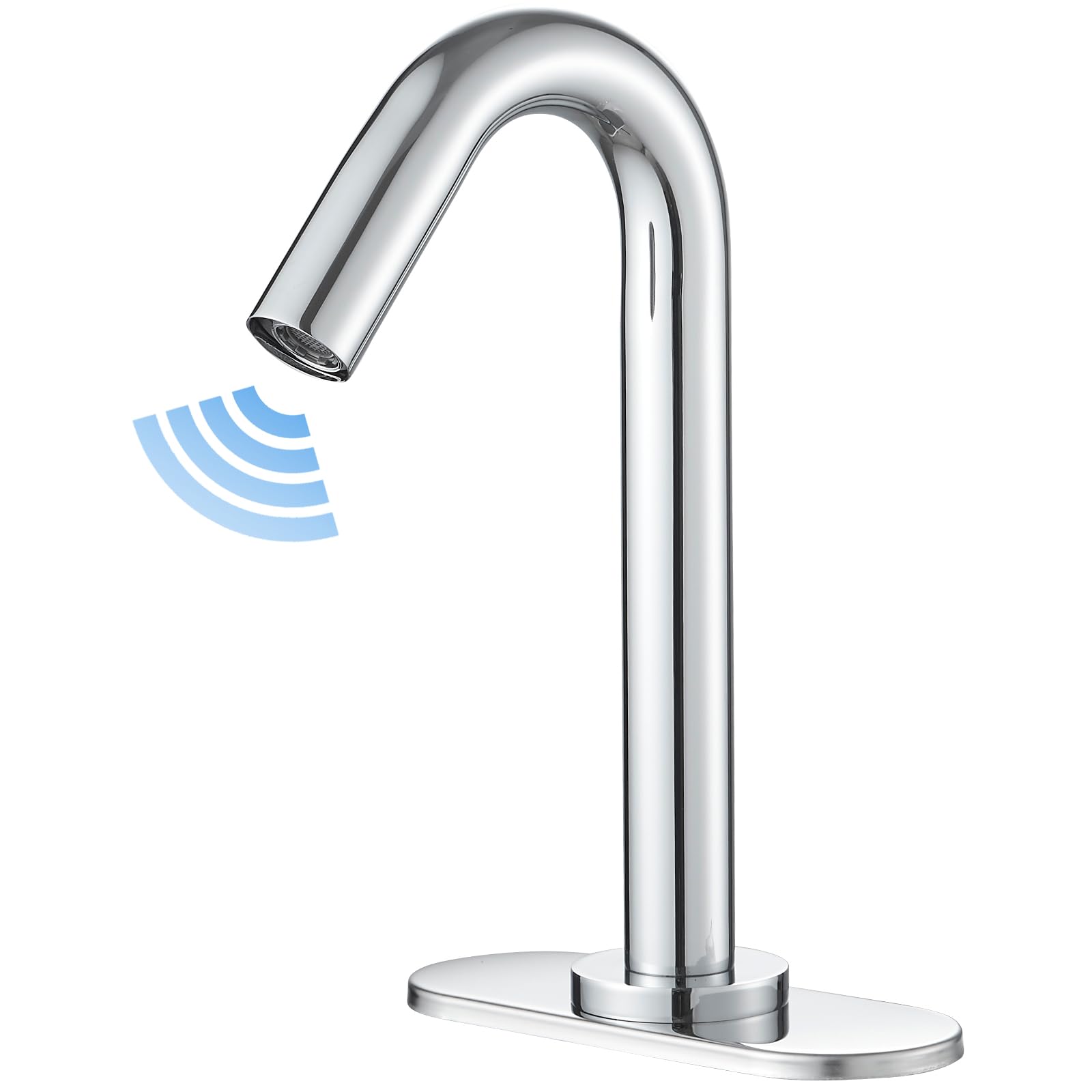 BWE Touchless Bathroom Sink Faucet,Chrome Automatic Motion Sensor ...