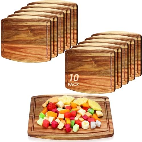 Amazon.com: Patelai 12 Pack Large Cutting Boards Bulk Wooden Cutting Board Kitchen Chopping ...
