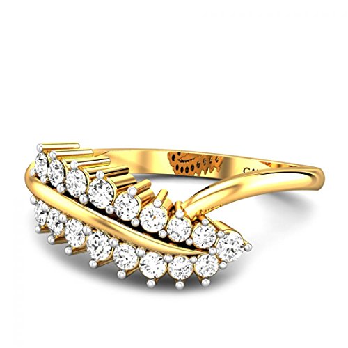 Buy Candere By Kalyan Jewellers 18KT Yellow Gold and Diamond Ring for ...
