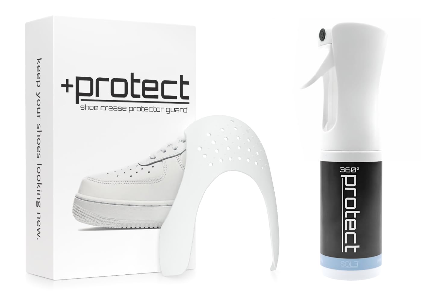 Amazon.com: SOL3 Product Bundle: +Protect Shoe Crease Protectors & 360 ...