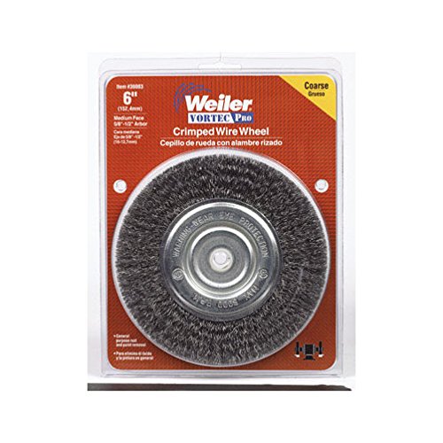 Amazon.com: Weiler Crimped Wire Wheel 6 " Medium Face 6000 Rpm Coarse 5 ...
