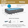 Amazon.com: Bestway APX 365 Above Ground 24' x 12' x 52" Rectangular ...
