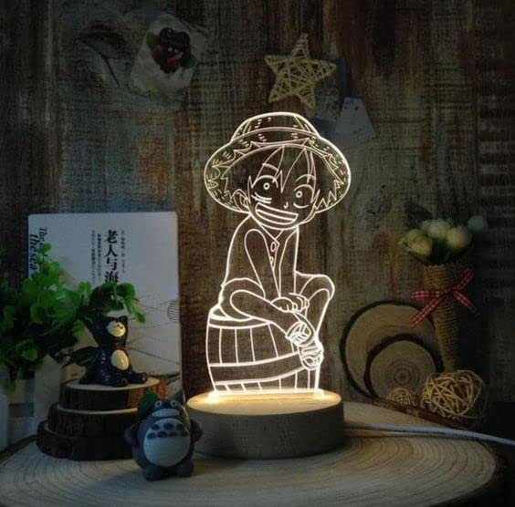 Buy ENTIQ Monkey D Luffy LED Illusion Lamp on Amazon Online at Low ...