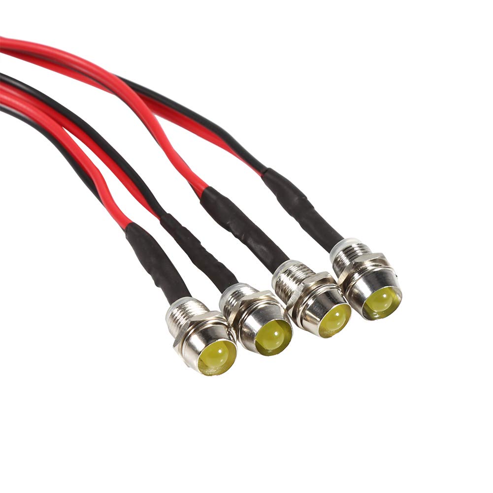 Bombillas H7 Osram PL8B-A ATI 8mm 12V Yellow LED Metal Indicator Pilot ...