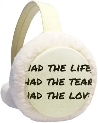 Amazon.com: Famous Poetry Quote Life Tear Love Winter Ear Warmer Cable ...