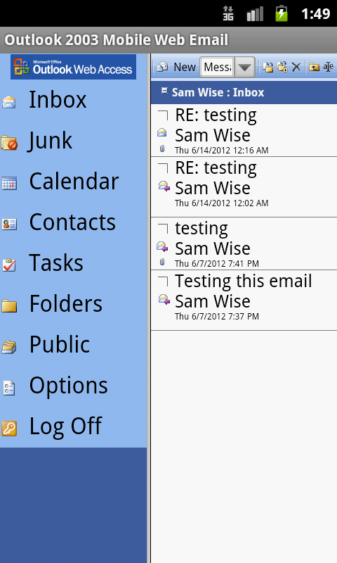 OWA 2003 Mobile Web Email - App on Amazon Appstore