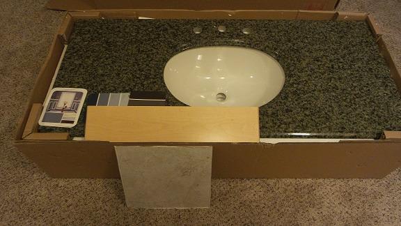 Amazon.com: Pegasus PE37829 37-Inch Quadro Granite Vanity Top with ...