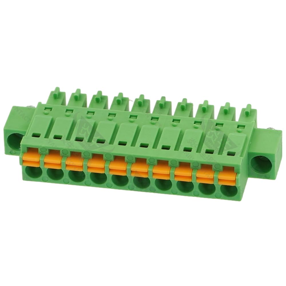 YANIUTC 3.81mm Pitch 10 Pin PCB Pluggable Terminal Block Connector Spring Female Plug Dinkle ...