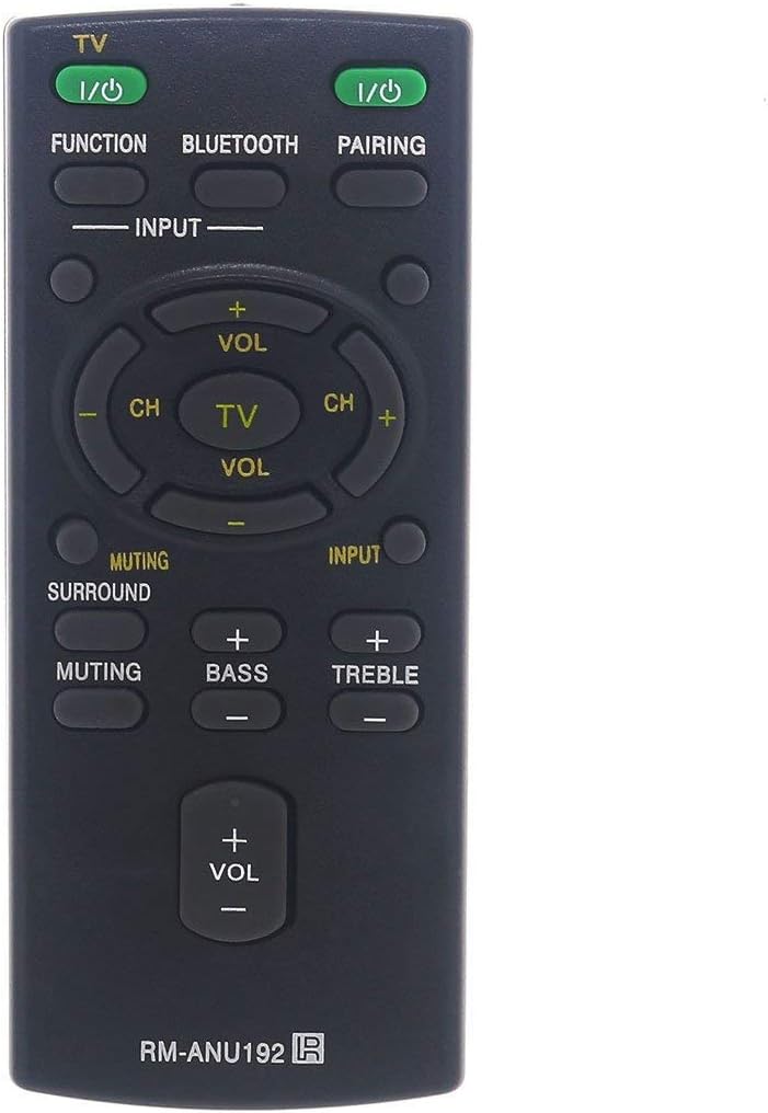 Amazon.com: RM-ANU192 Remote Control Replaced for Sony RMANU192 Sound ...