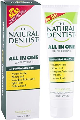Amazon.com : The Natural Dentist All In One Fluoride Toothpaste, 20% ...