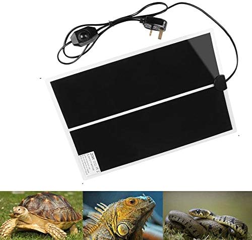PeSandy Reptile Heating Mat with Temperature Adjustment, 20W Non ...