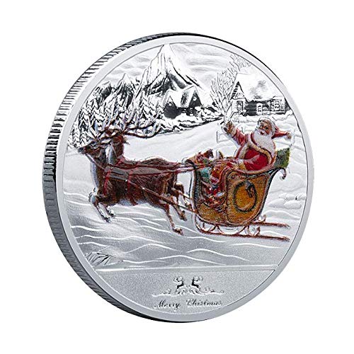 Amazon.com: Merry Christmas Santa Claus Commemorative Collection Coin ...