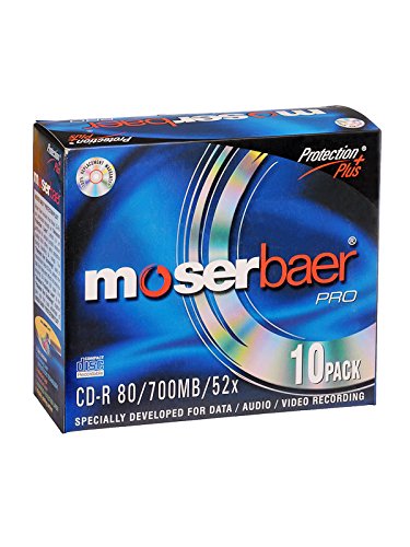 Moserbaer Pro CD-R 700MB 80 Min. 52x (10 Pack) : Amazon.in: Computers ...