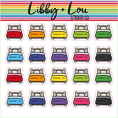 Amazon.com: Beds Planner Stickers | Libby and Lou Sticker Co : Arts ...