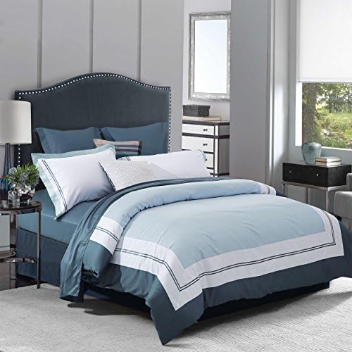 Amazon.com: Superior Burlington 100% Cotton Duvet Cover Set with 1 ...