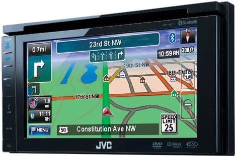 JVC KW-NT1 Sat Nav, Bluetooth, USB, DVD, SD. 6.1 inch Monitor : Amazon ...