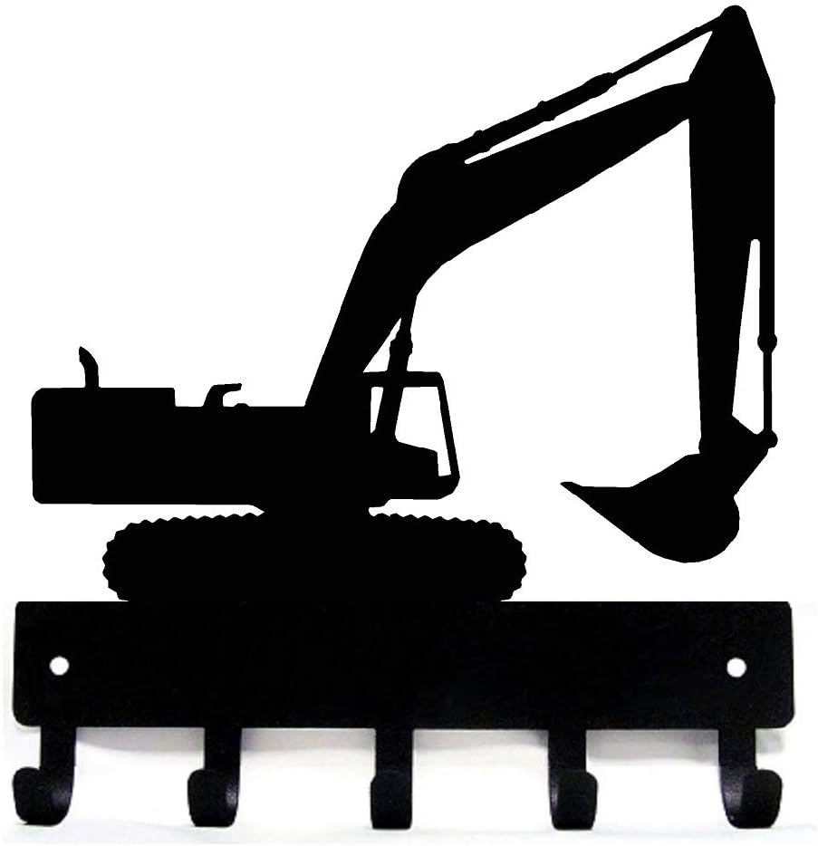 Amazon.com: The Metal Peddler Excavator Key Rack Holder for Wall ...