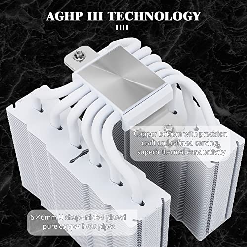 Thermalright Silver Soul 135 White Dual Tower CPU Air Cooler, 6 Heat ...