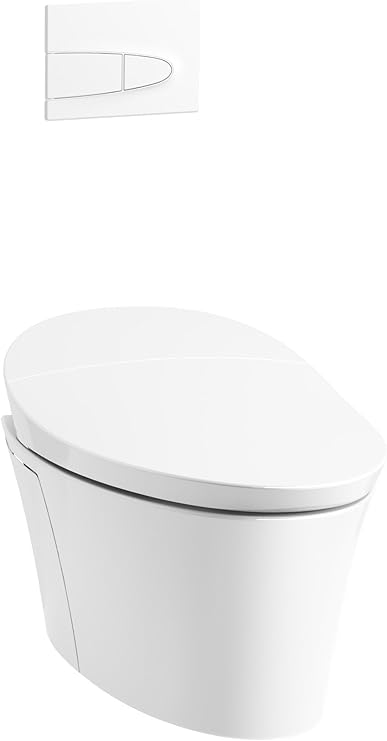 KOHLER 5402-0 Veil Intelligent Wall-Hung Toilet, White - - Amazon.com