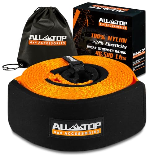 Snapklik.com : ALL-TOP Recovery Snatch Strap, 4in X 20ft - 46500Lbs ...