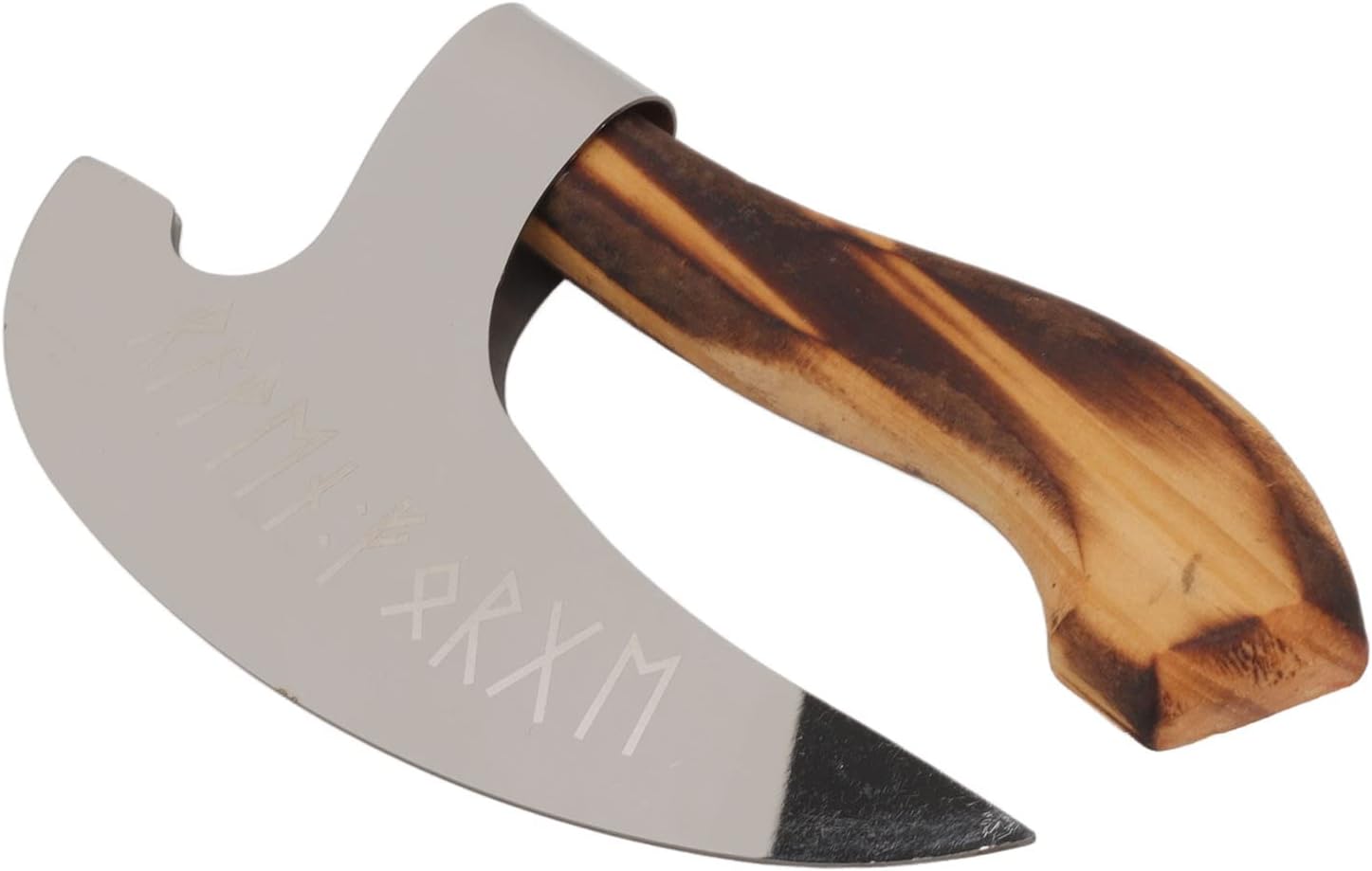 Amazon | ピザ切断斧ステンレス鋼手作りバイキングピザ切断斧木製ハンドル付き | J-ouuo | ピザカッター 通販