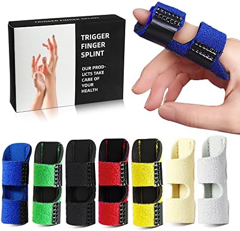 Amazon.com: PoTao Trigger Finger Splint, [4 PCS] Finger Brace, Finger ...