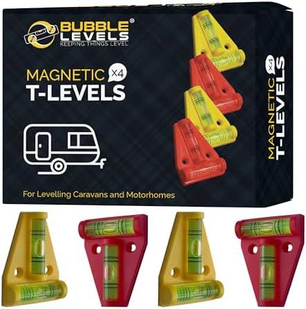 BUBBLE LEVELS | 4 Pack | Magnetic | T-Level | Mini Spirit Level ...
