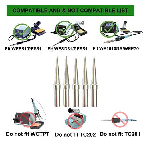 Snapklik.com : Quality Replacement Soldering Tips For WELLER WESD51 ...
