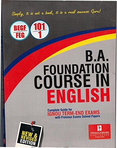 Buy BEGF 101 Foundation Course in English-1 guide book with previous ...