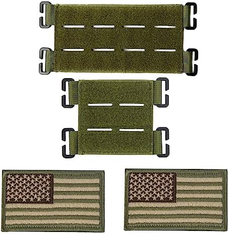 Amazon.com: 2 pcs Molle Patch Panel with Laser Cutting Loop, Molle Patch Display Holder for ...