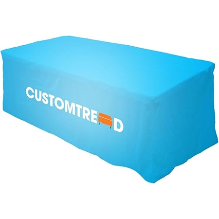 Amazon.com: CUSTOMTREND Custom Table Cloth with Business Logo ...