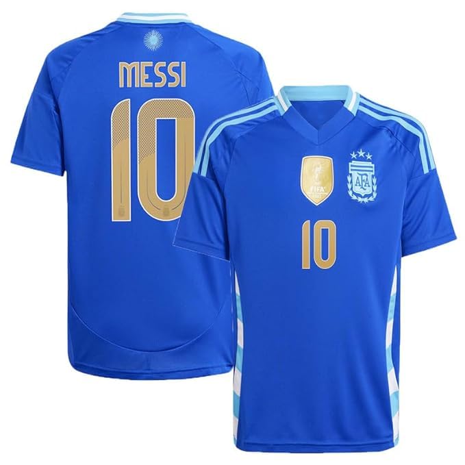 JUSBALL - ARGENTINAA Away COPPA Football Jersey with Back Messi 2023 ...