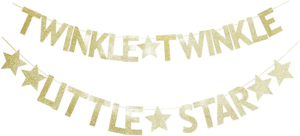 Amazon.com: Twinkle Twinkle Little Star Banner How We Wonder What You ...