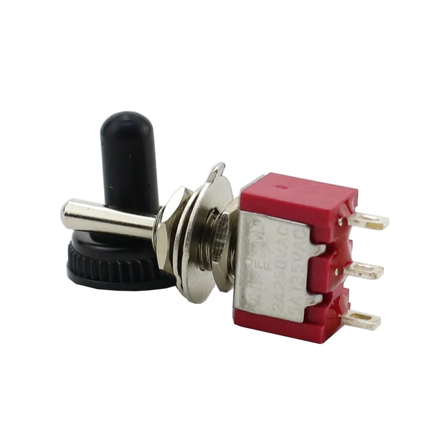 EKINS 5pcs 10pcs 6mm Button Switch red mts-123 Double Side Reset Moving Head Toggle Switch 3-pin ...