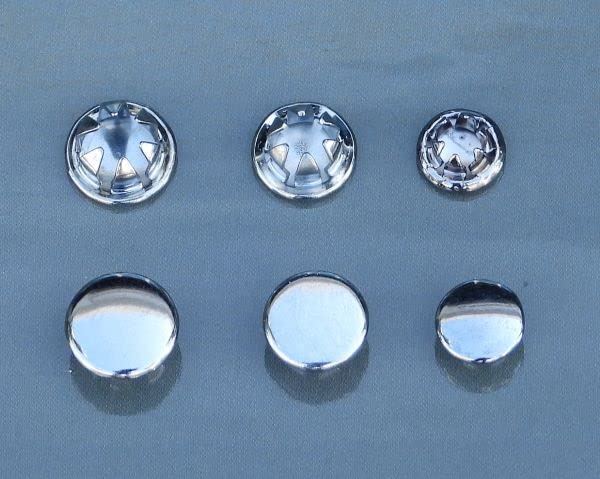 i5motorcycle 3 Pairs Assorted Low-Profile Chrome Bumper Plugs to fit ...