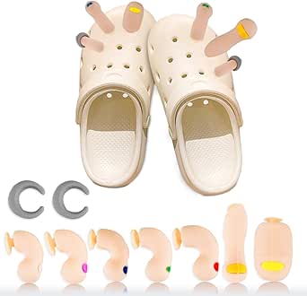 9 PCS Toe Shoe Charms for Croc, Funny Toe Shoe Charms, DIY Matching ...