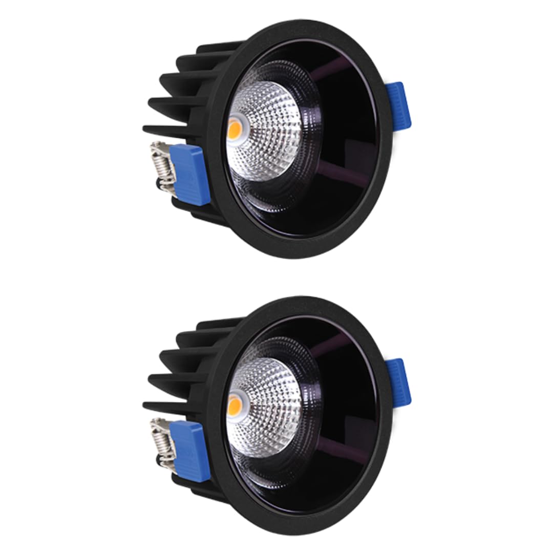 PHILIPS 12W Round COB LED Spotlight | Decorative Gun Metal Reflector ...