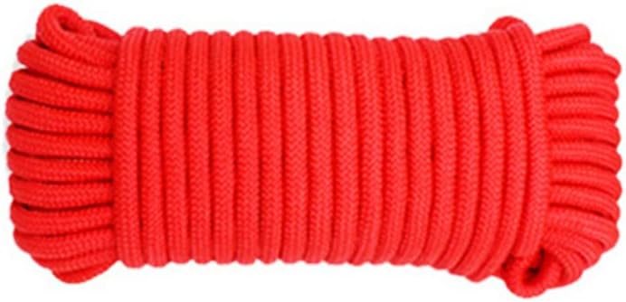 Himtop 30M Red Nylon Rope 6MM Multi-functional Nylon Rope Cord Hanging ...