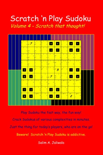 Scratch 'N Play Sudoku: Scratch That Thought!: Jaliwala, Salim ...