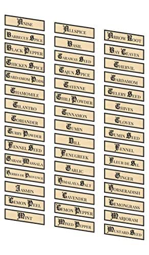 Amazon.com: 66 Gothic spice herb labels laminated : Handmade Products