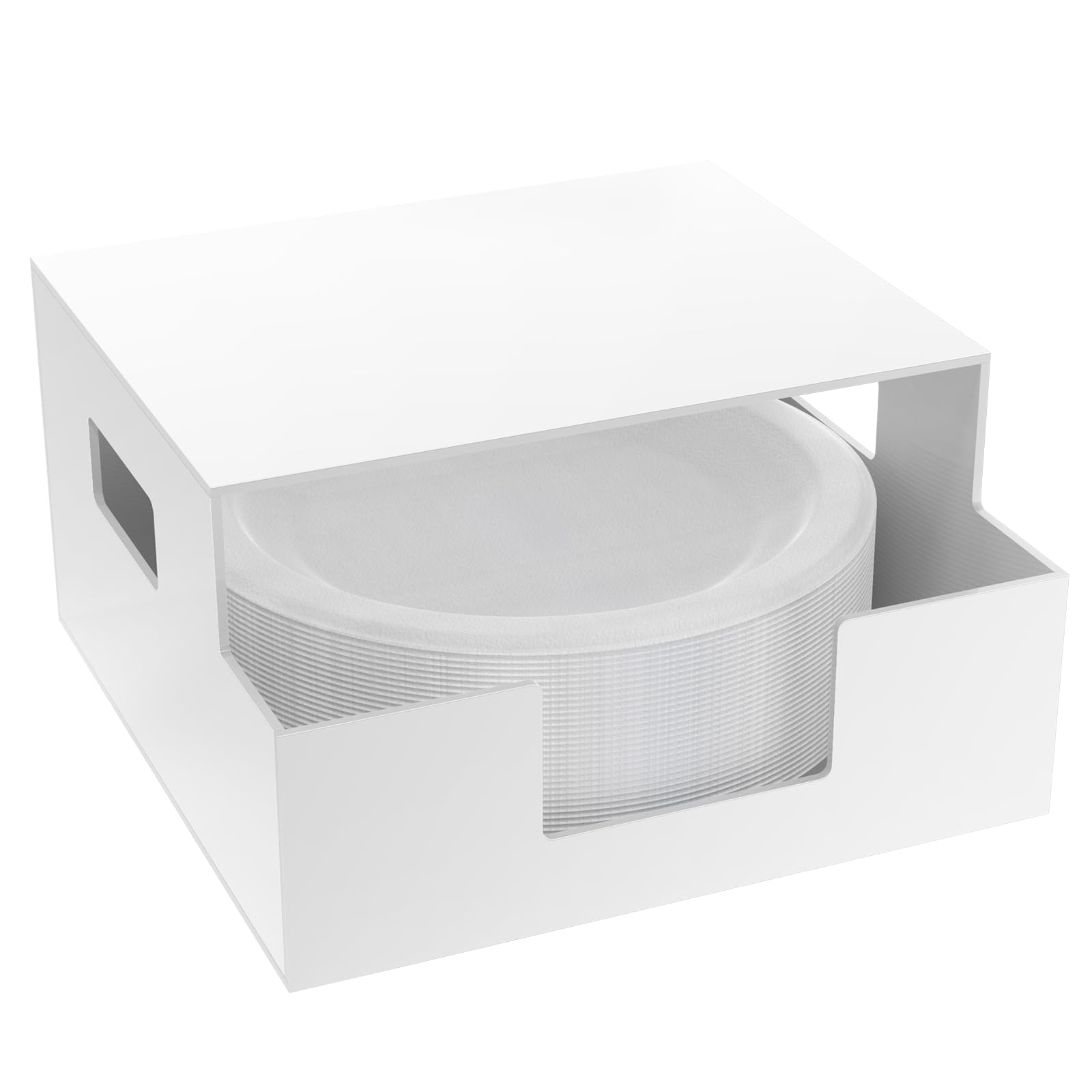 Amazon.com - BSSOYAMM 4-9 Inch Paper Plate Dispenser, Acrylic Paper ...
