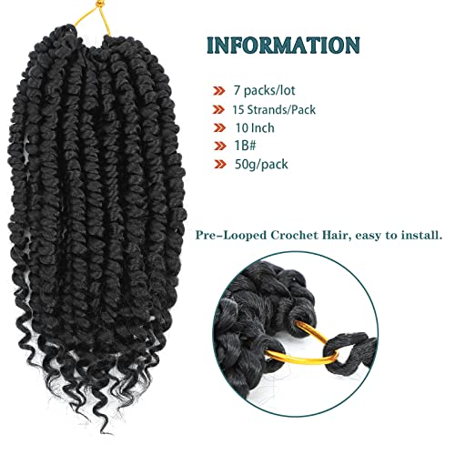 Snapklik.com : 105 Strands Passion Twist Hair, Short Bob Soft 10 Inch ...