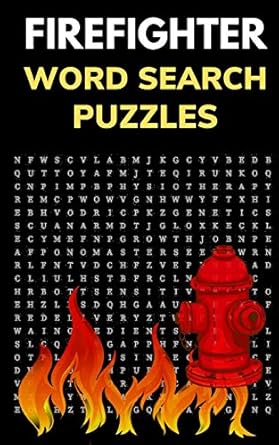 Firefighter Word Search Puzzles: Puzzle Book for Men and Women of ...