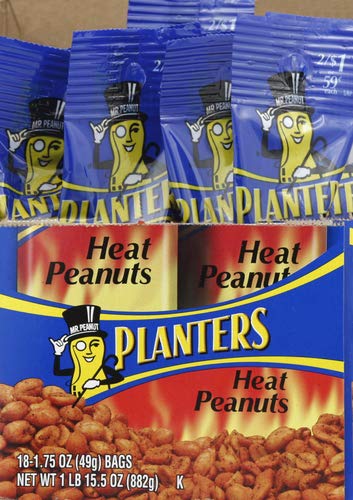 Amazon.com: Planter's Heat Peanuts, 18-ct, 1.75 oz : Grocery & Gourmet Food