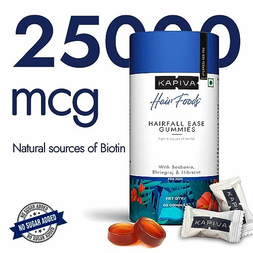 Kapiva Hair Gummies For Hair Growth | With 12500 Mcg Of Natural Source ...