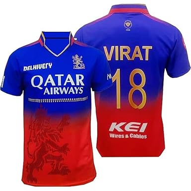 Buy Sports RCB Jersey 2024/2025 IPL Virat 18 for Men(12-18Months ...