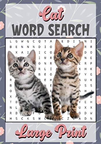 Cat Word Search: Word Searches Puzzle Book With Large Print about Cat ...