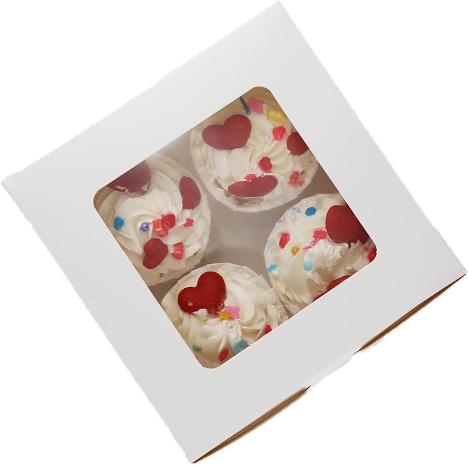 Amazon.com: MonYouGe 10-Set Cupcake Boxes Bulk with Clear Display ...