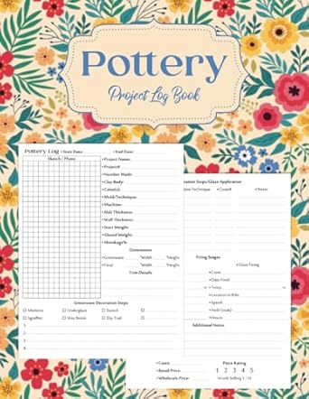 Amazon | A Complete Pottery Project Log Book To Keep Record Of Project ...